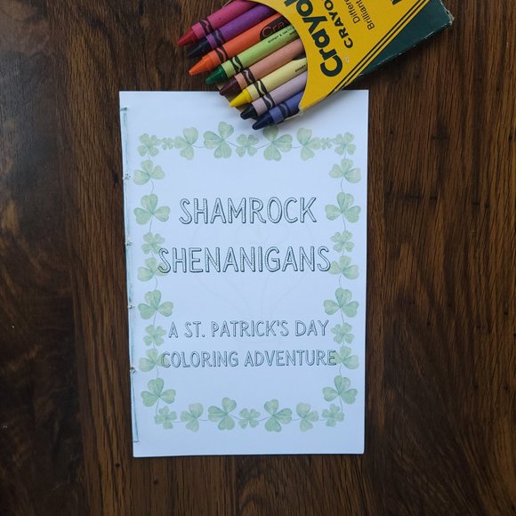 Office | Shamrock Activity Booklet St Patricks Day Favor Childrens ...